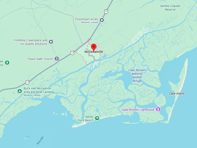 16. mcclellanville map