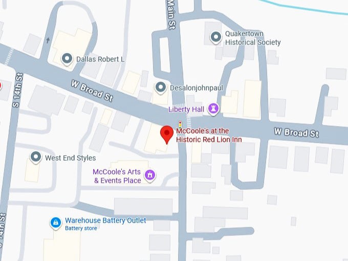 16. mccoole's at the historic red lion inn's map