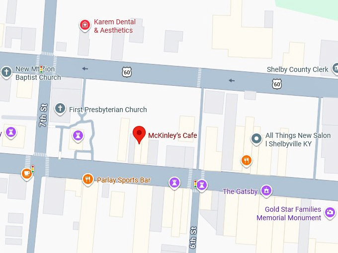 16. mckinley&rsquo;s cafe's map
