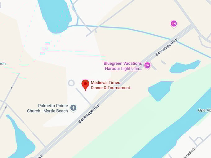 16. medieval times dinner & tournament map