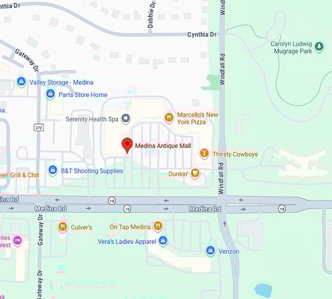 medina antique mall map