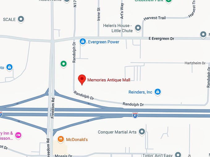 16. memories antique mall map