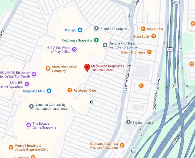 16. meow wolf grapevine's the real unreal map