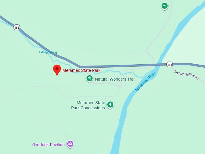 16. meramec state park map