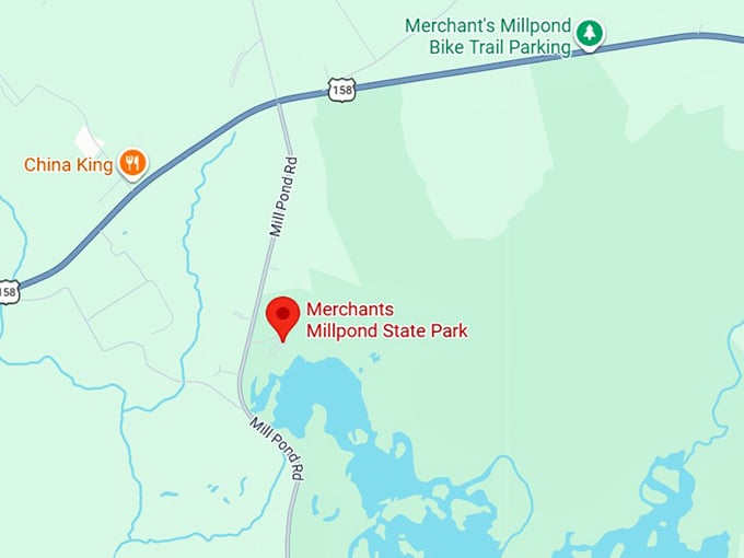16. merchants millpond state park map