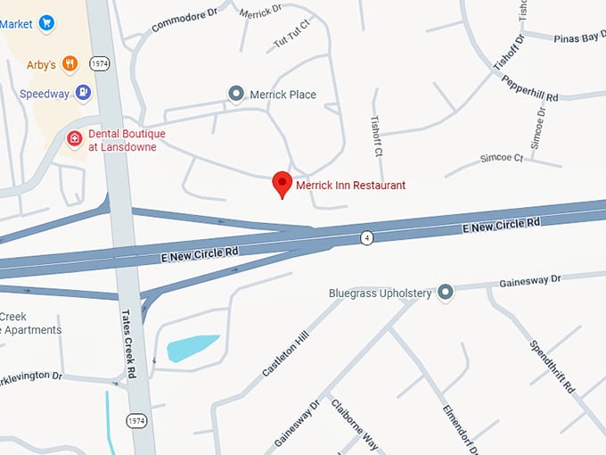 16. merrick inn restaurant map