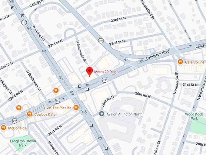 16. metro 29 diner map