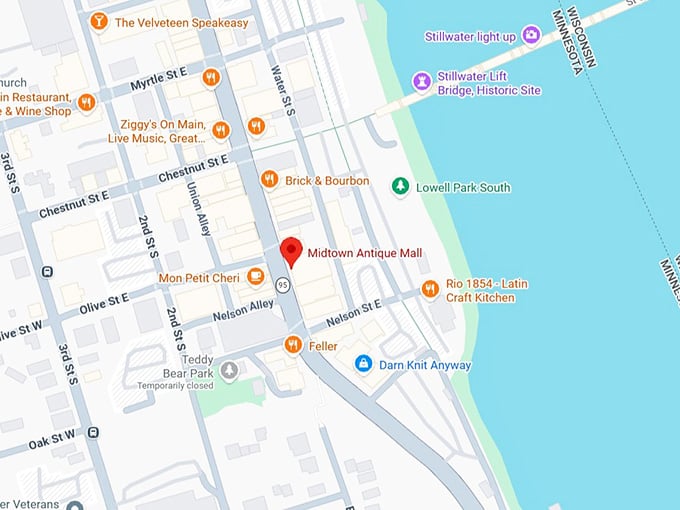 16. midtown antique mall map