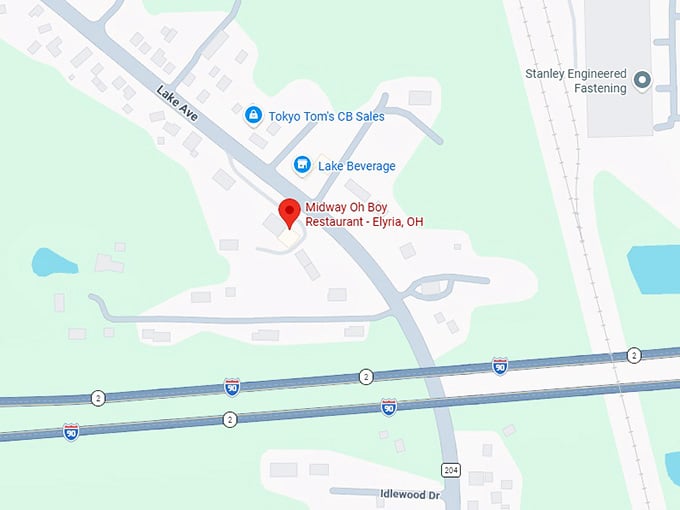 16. midway oh boy restaurant elyria, oh map