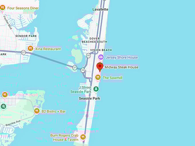 16. midway steak house map