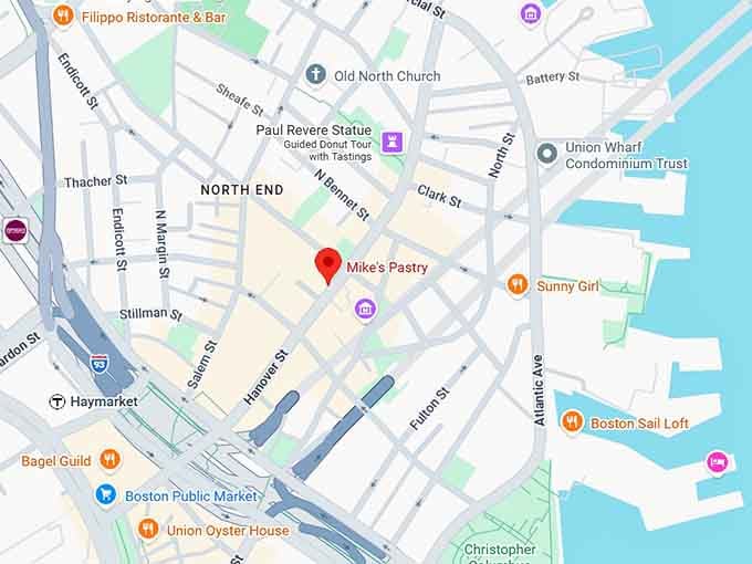 16. mike's pastry map