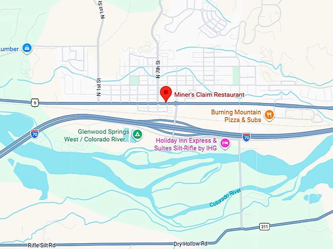 16. miner's claim restaurant map