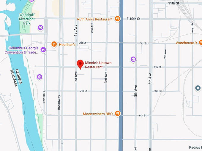 16. minnie's uptown restaurant map