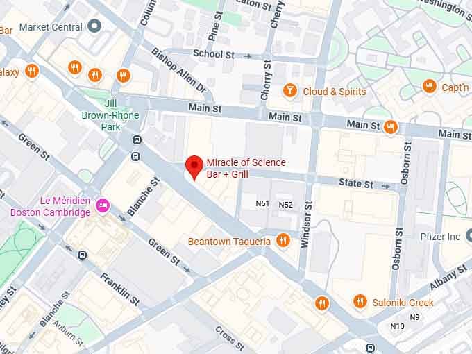 16. miracle of science bar + grill map