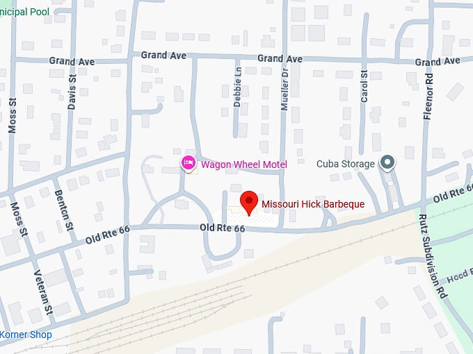 16. missouri hick barbeque map