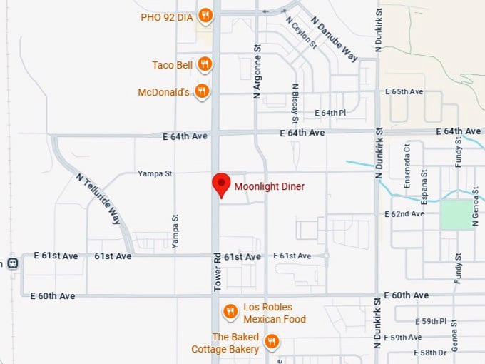 16. moonlight diner's map