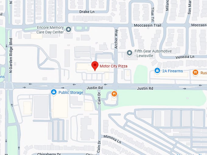 16. motor city pizza map