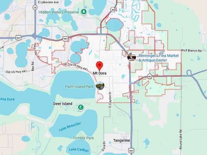 mount dora map