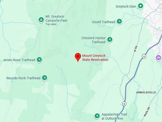 16. mount greylock state reservation map