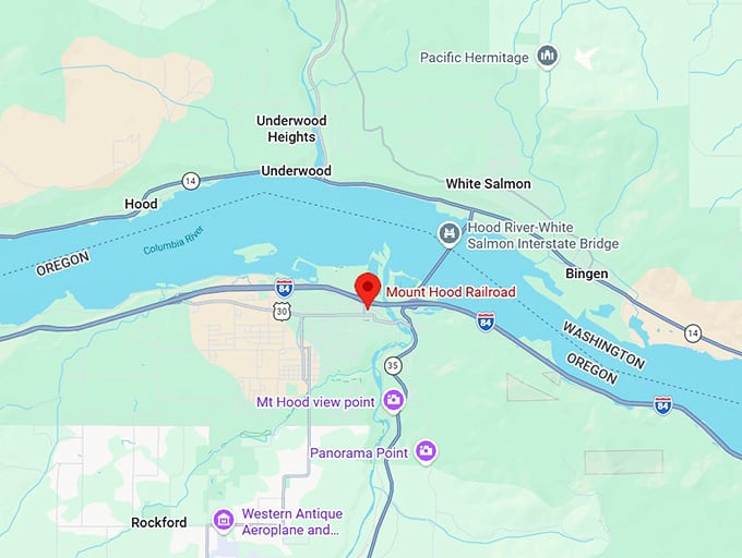 16. mount hood railroad map