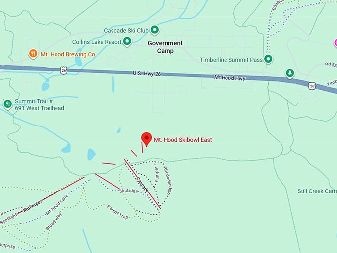 16. mt. hood skibowl east map