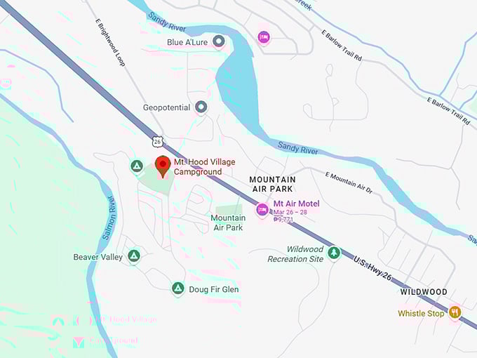 16. mt. hood village campground map