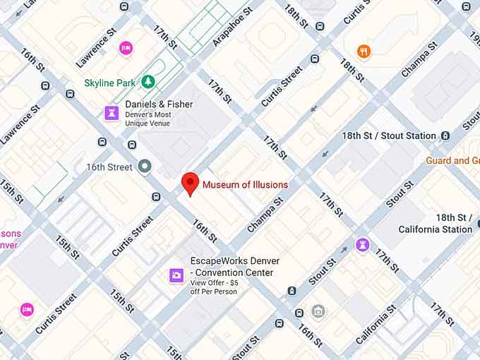 16. museum of illusions map