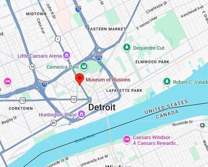 16. museum of illusions map