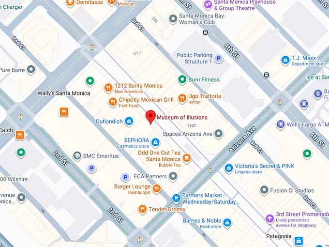 16. museum of illusions map