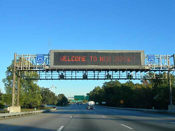 That digital welcome message on the highway feels like the state itself is giving you a warm hug hello.
