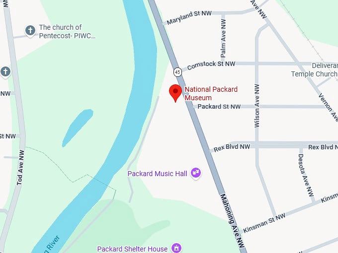 16. national packard museum map