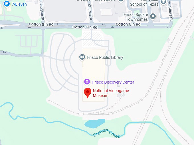 16. national videogame museum map