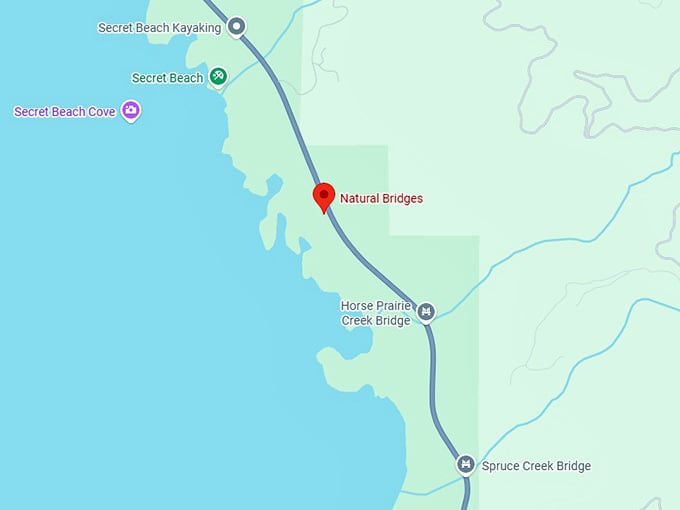 16. natural bridges viewpoint trail map