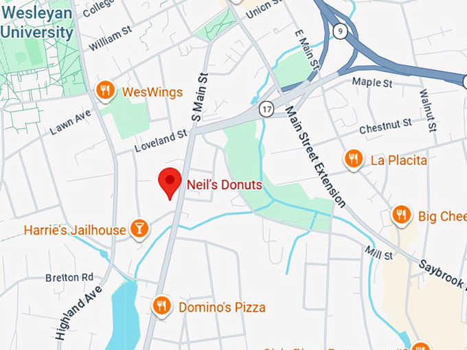 16. neil&rsquo;s donuts map