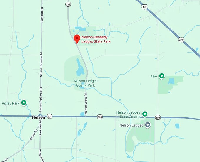 16. nelson kennedy ledges state park map