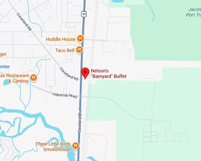 16. nelson's barnyard buffet map