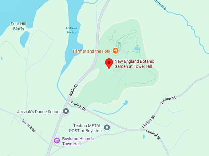 16. new england botanic garden at tower hill map