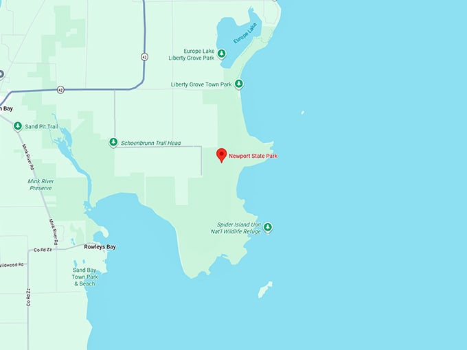 16. newport state park map