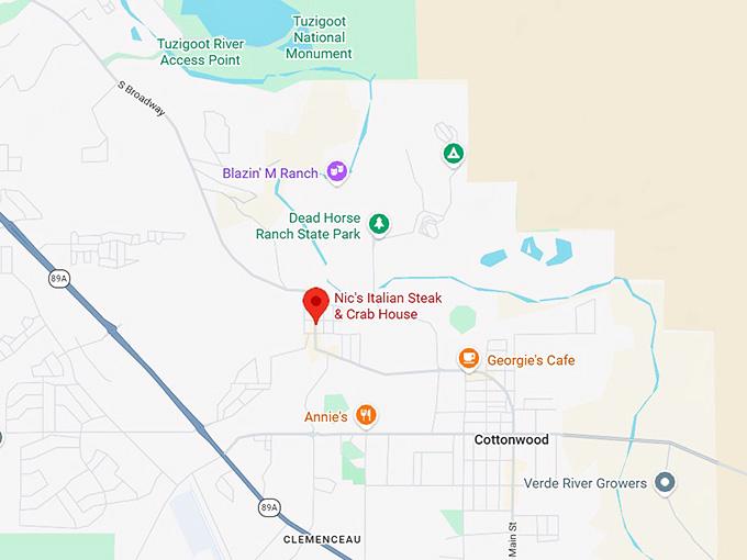 16. nic’s italian steak & crab house map