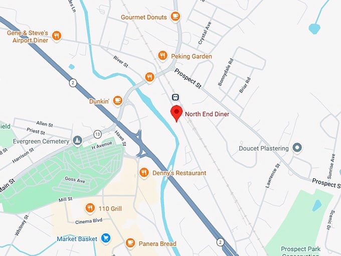 16. north end diner map