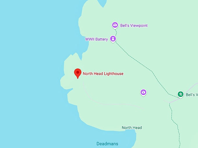 16. north head lighthouse map