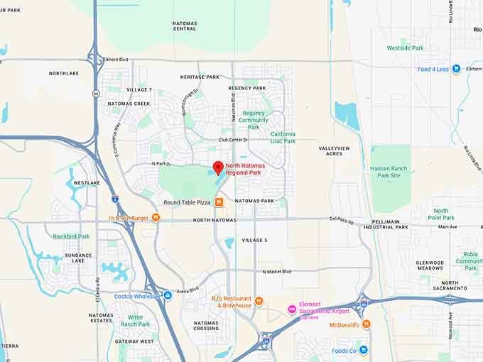 16. north natomas regional park map