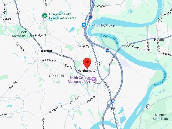 16. northampton ma map