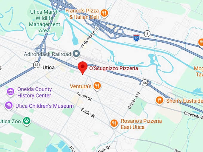 16. o'scugnizzo pizzeria map