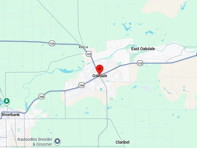 16. oakdale ca map