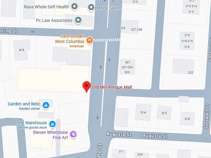 16. old mill antique mall map