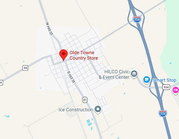 16. olde towne country store map