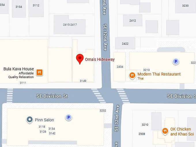 16. oma's hideaway's map