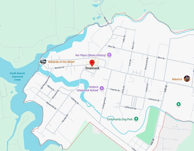 16. onancock, va map