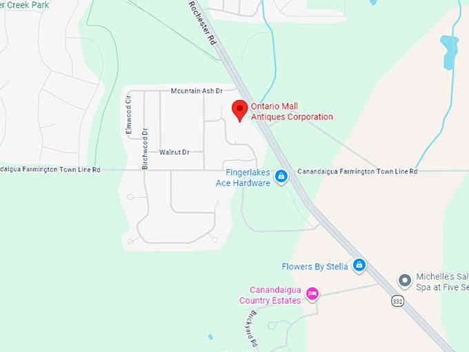16. ontario mall antiques corporation map